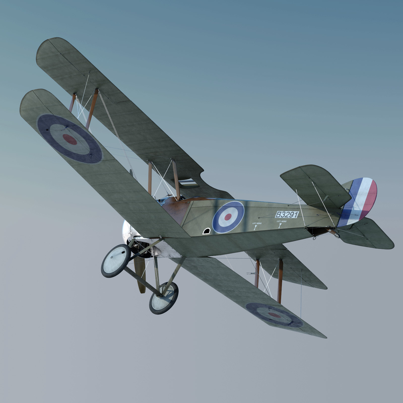 sopwith f 1 camel fighter 3d max