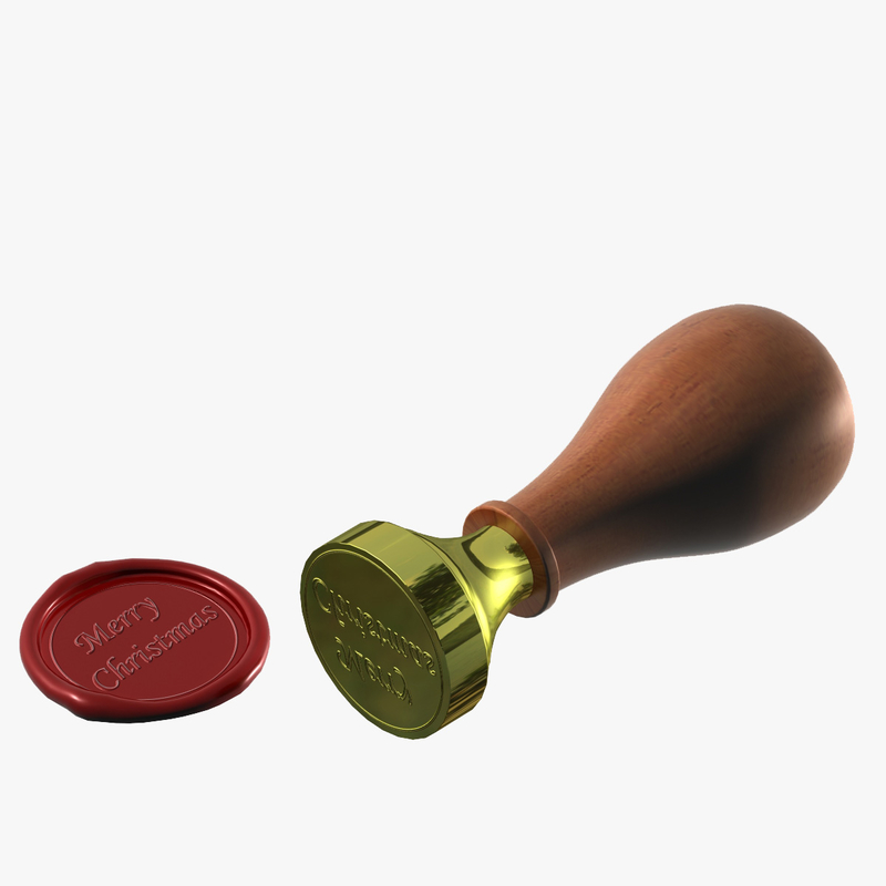 3d seal stamp model