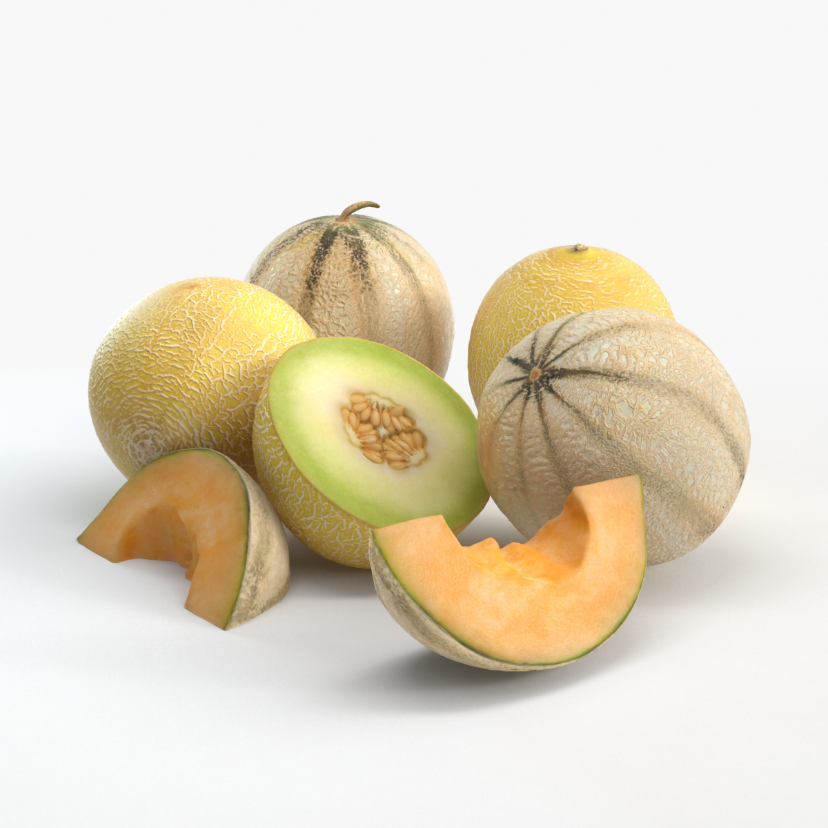 3d melons model