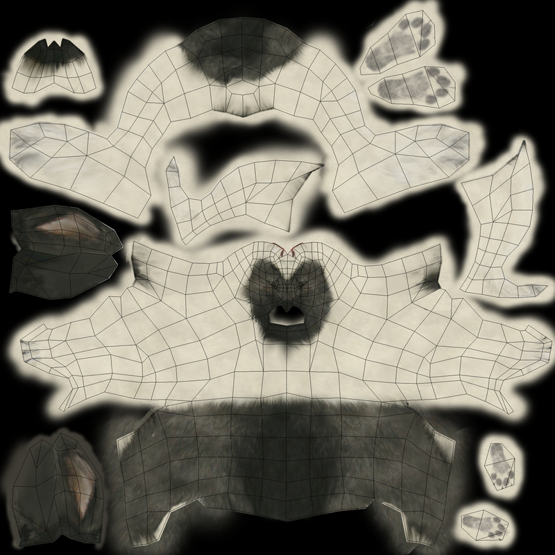 rabbit polygons 3d model