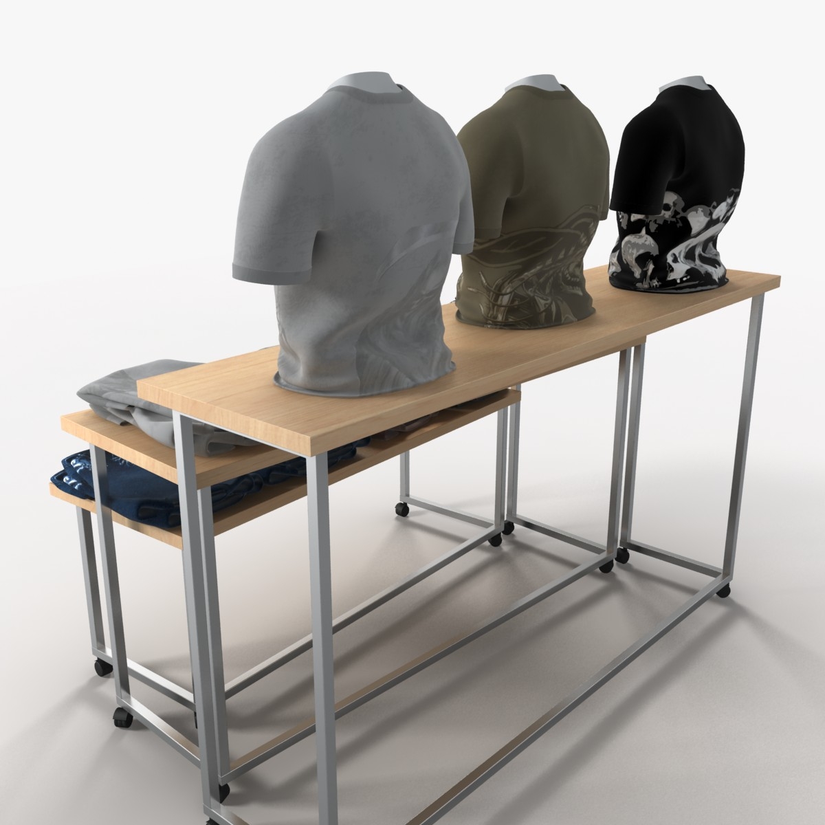 3d model t-shirt table shirts