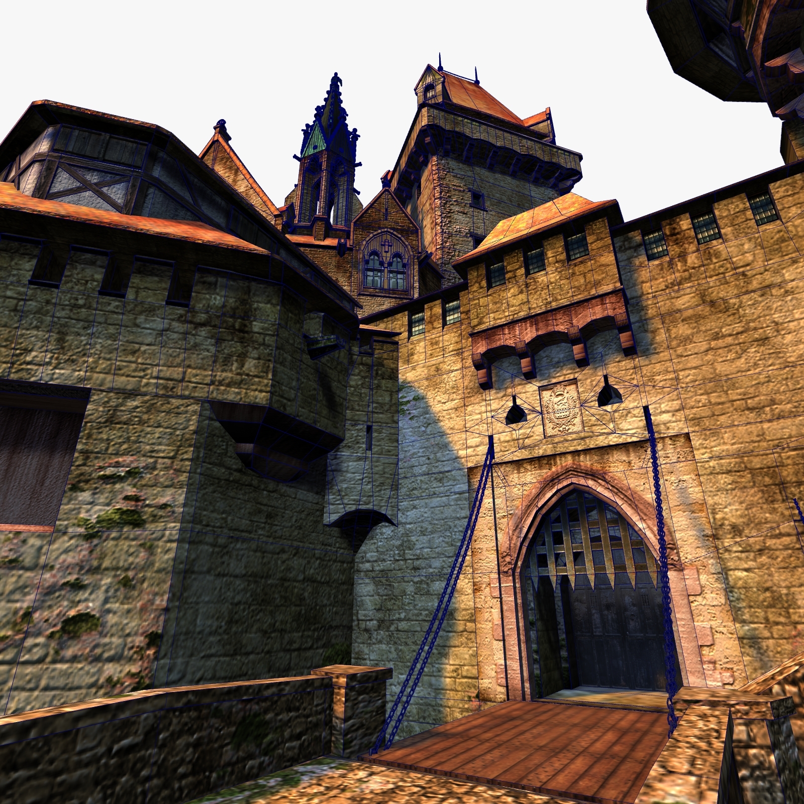 3d model medieval fortress