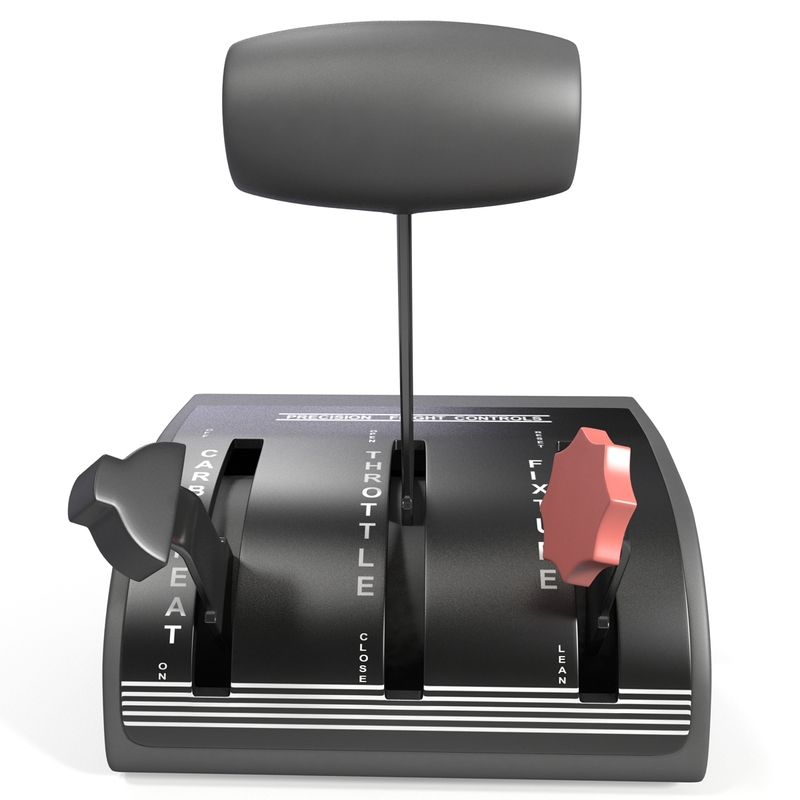 single engine throttle 3d model