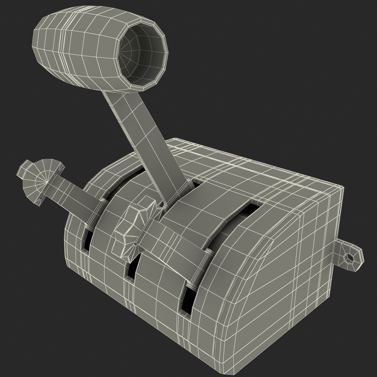 single engine throttle 3d model
