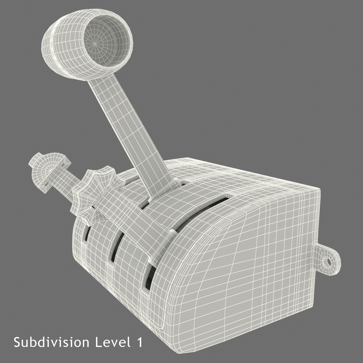 single engine throttle 3d model