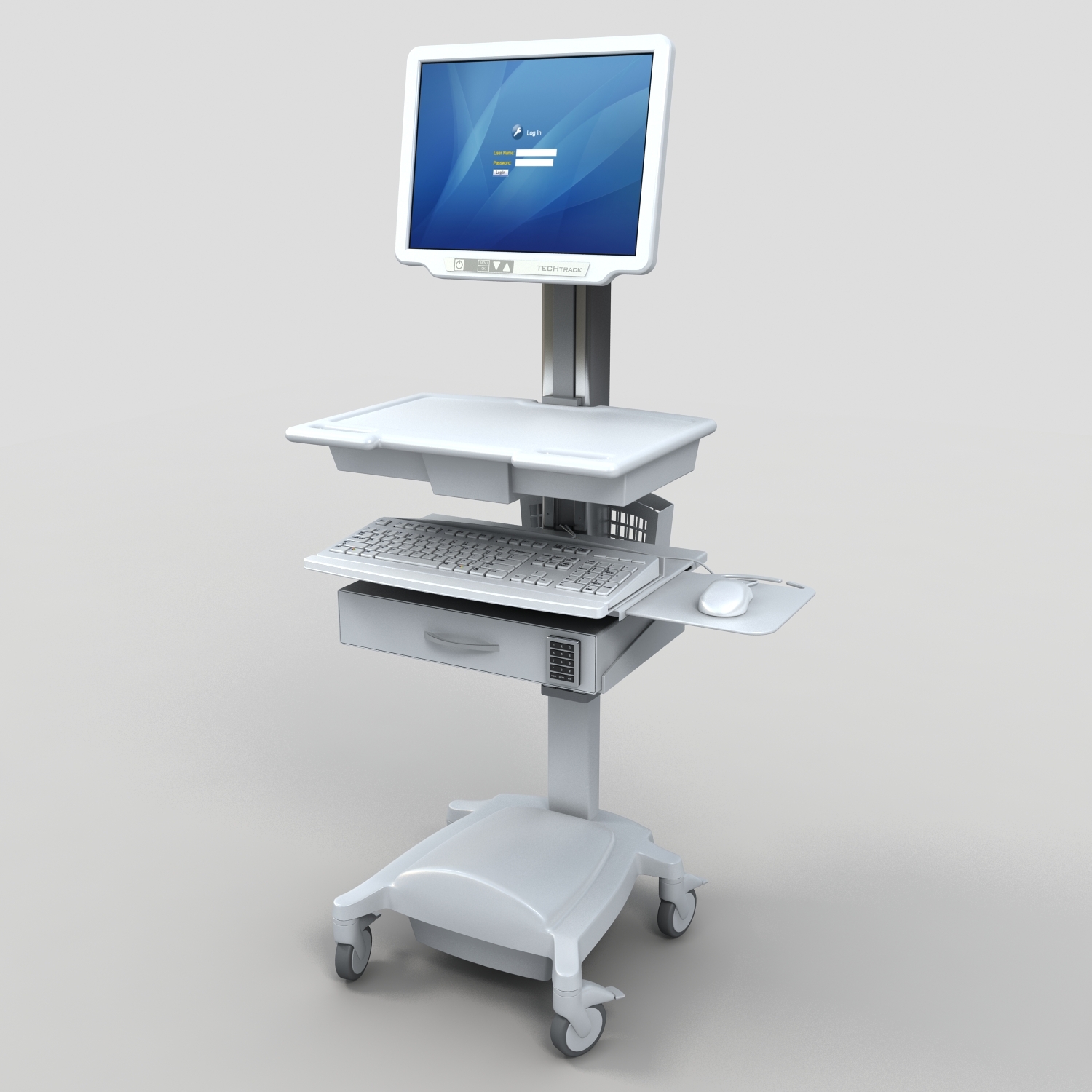 fbx mobile computer cart