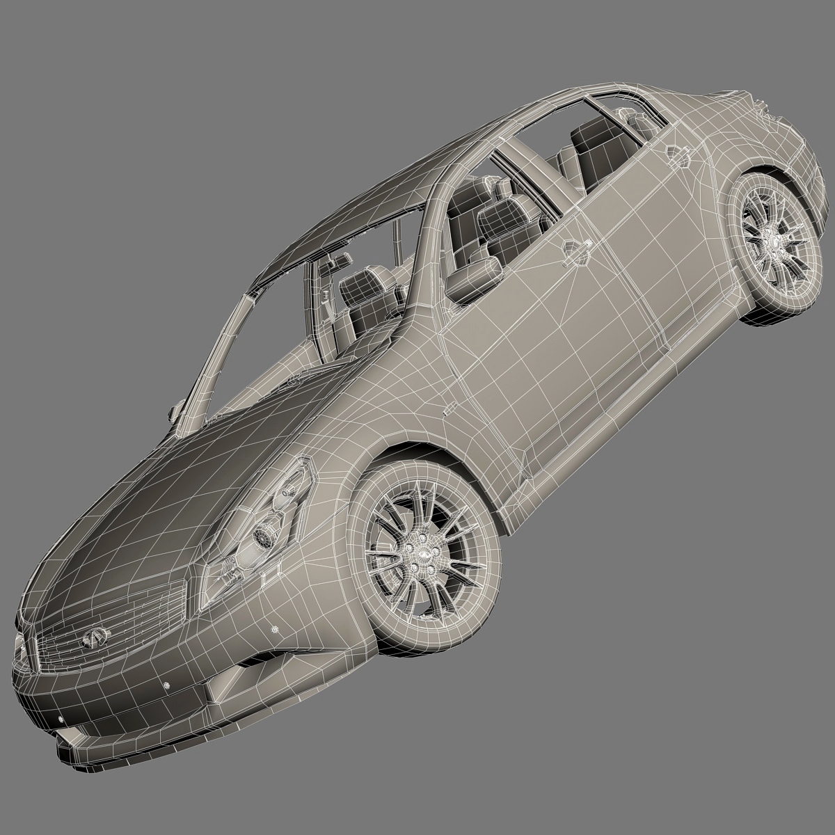 infiniti g37 sedan 2009 3d model