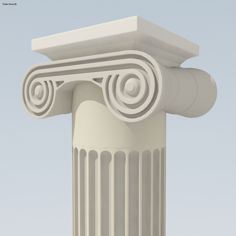antiquity pillar 3d model