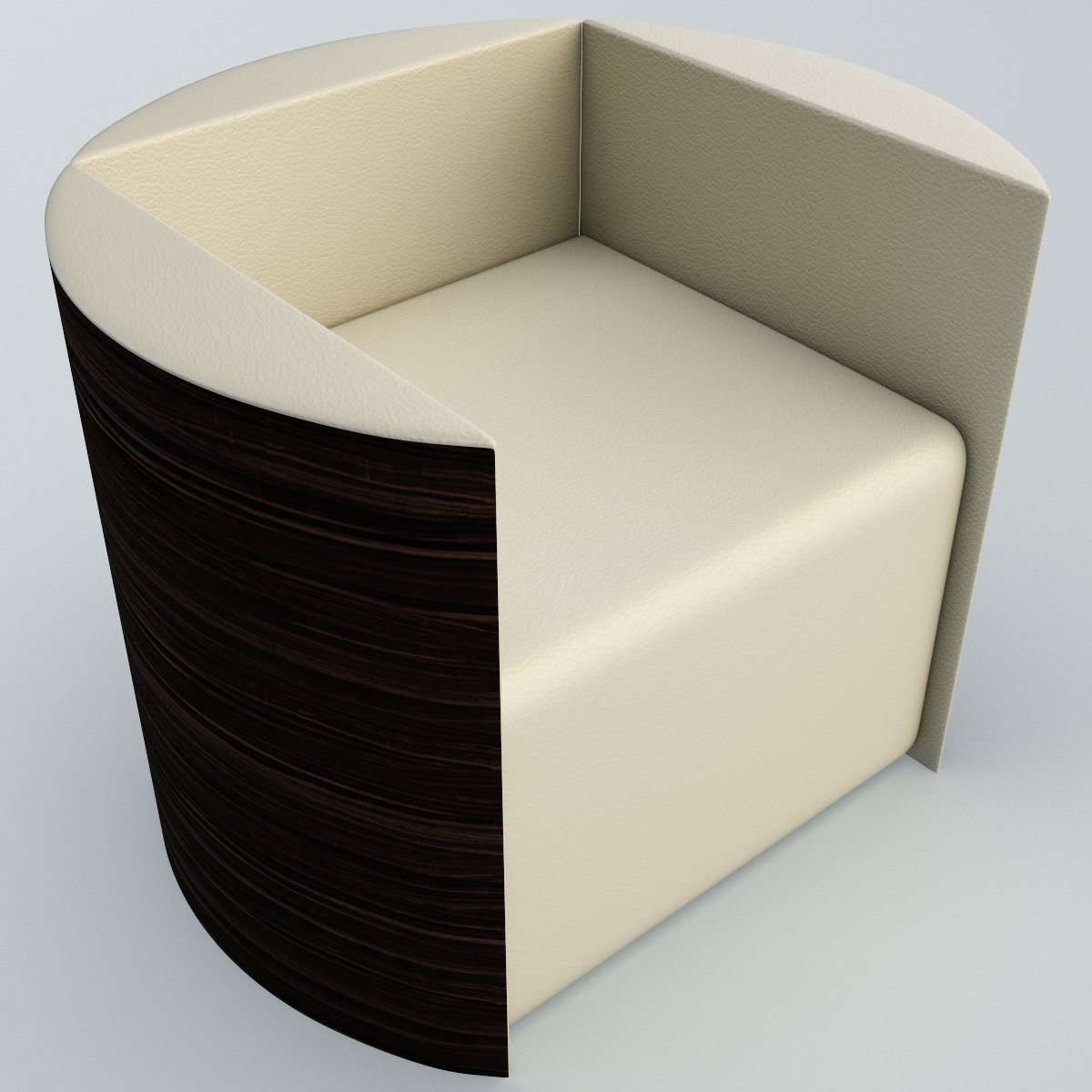 3d cylinder chair model