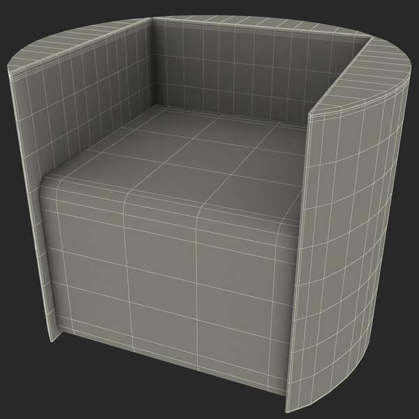 3d cylinder chair model