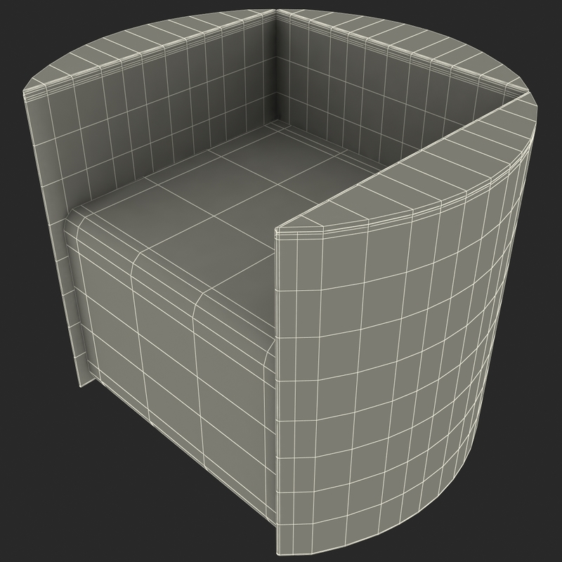 3d cylinder chair model