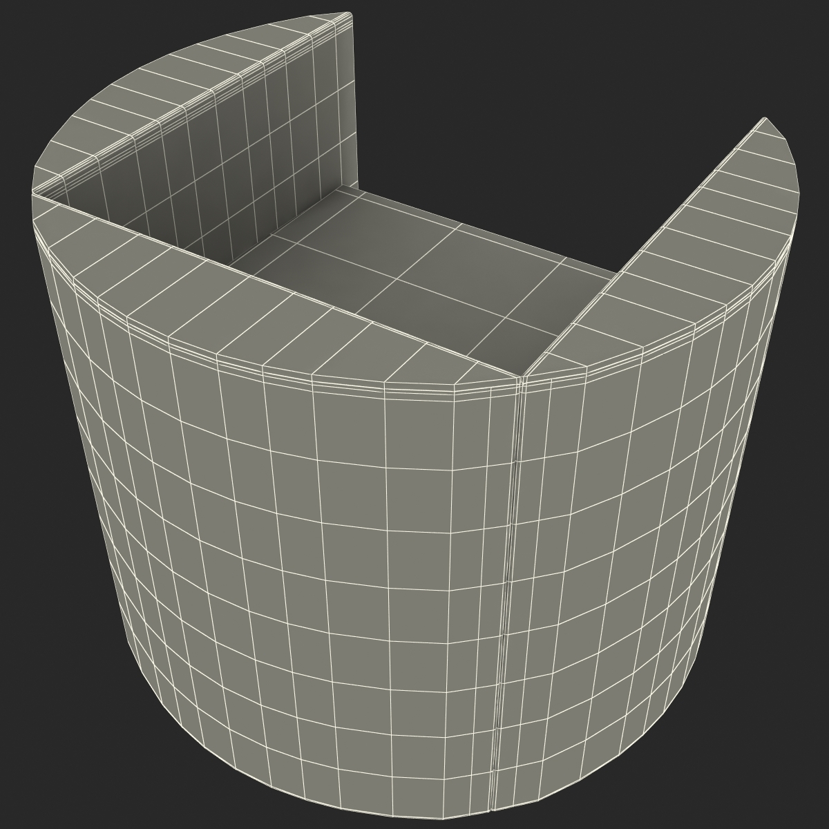 3d cylinder chair model