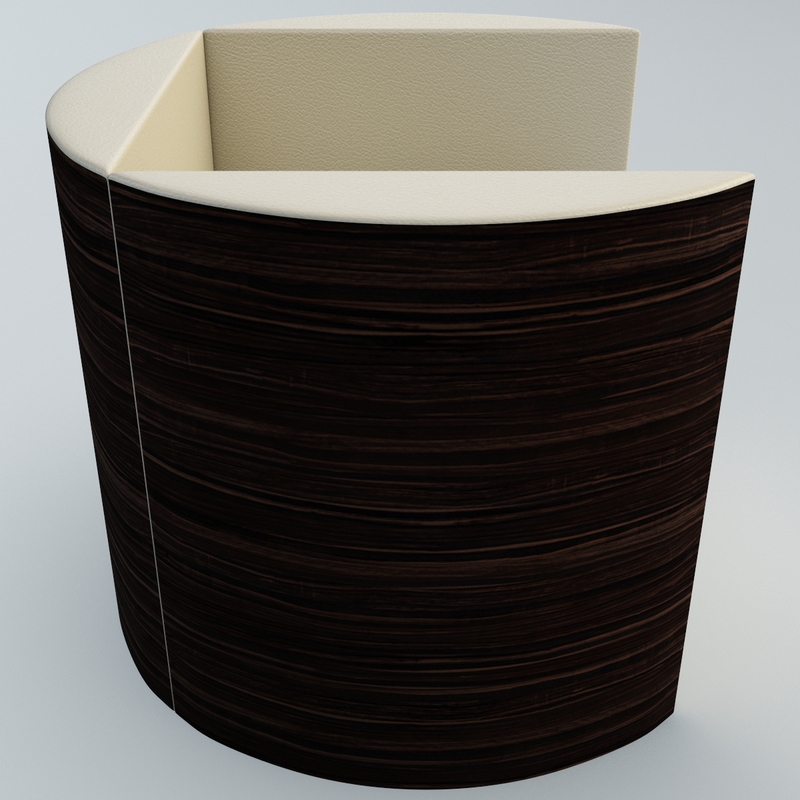 3d cylinder chair model