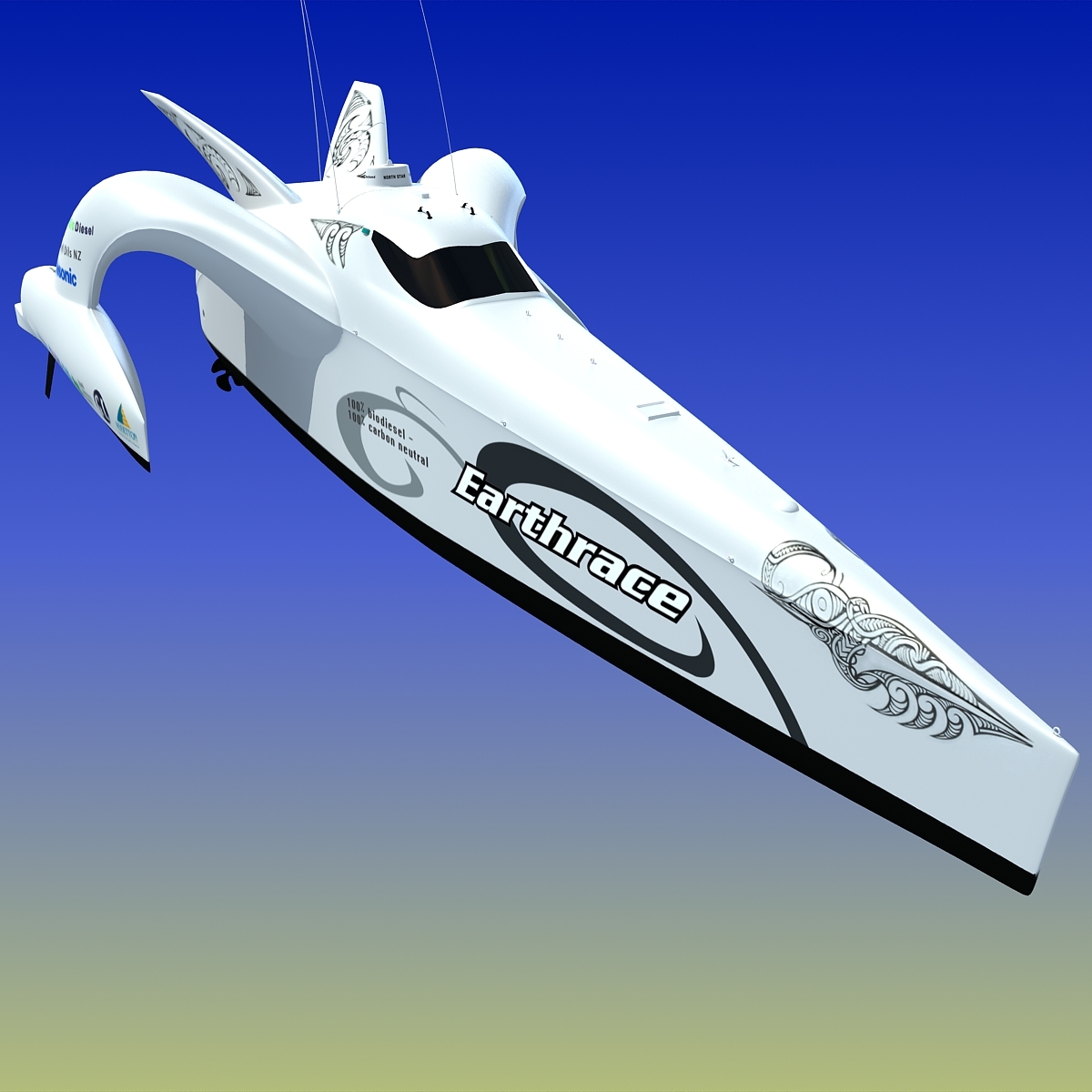3ds max earthrace boat