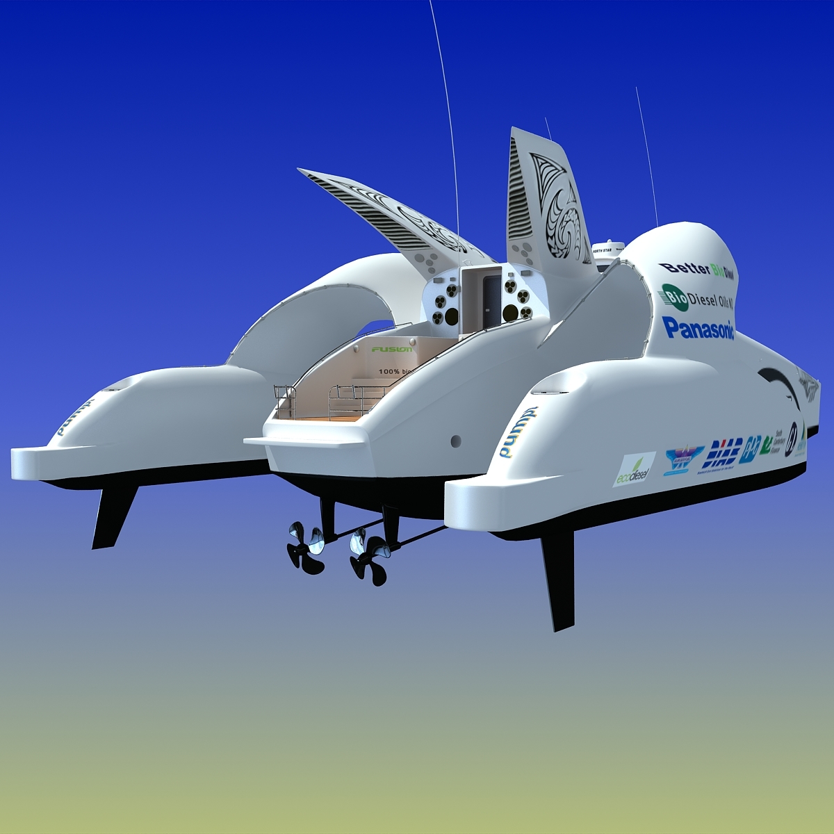 3ds max earthrace boat