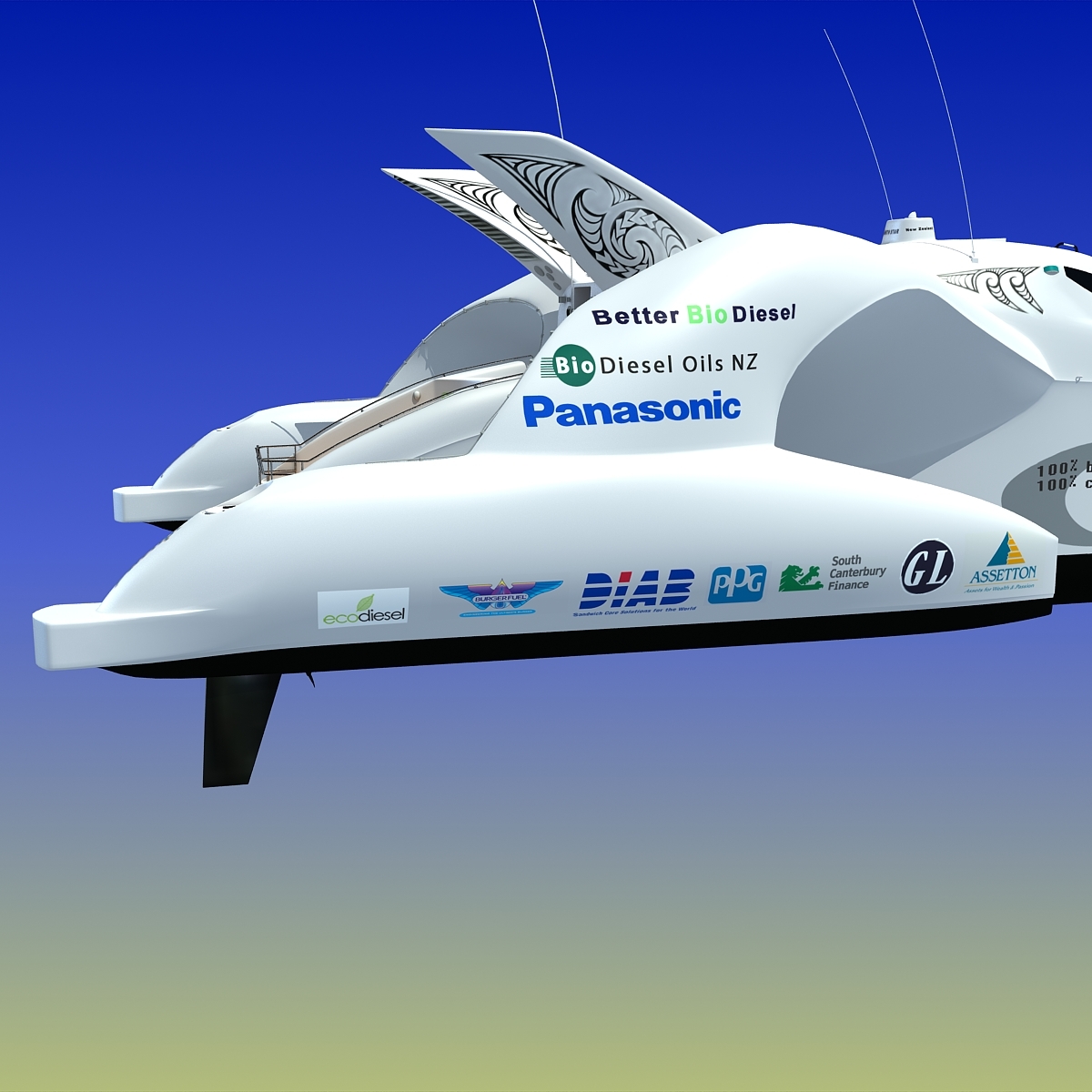 3ds max earthrace boat