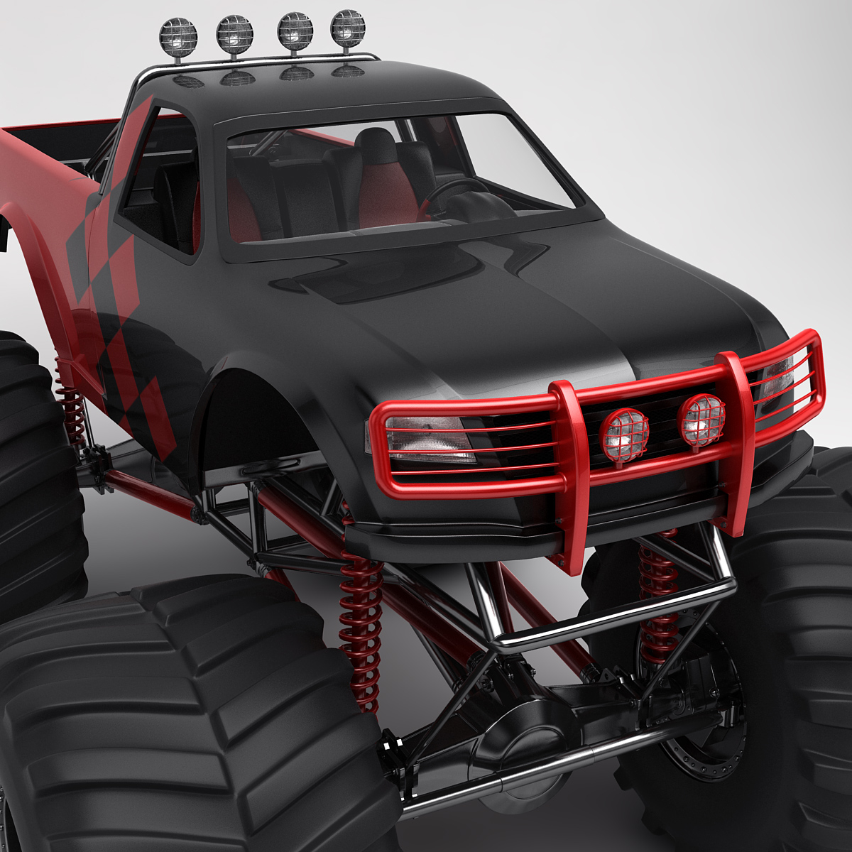 monster truck 3d model