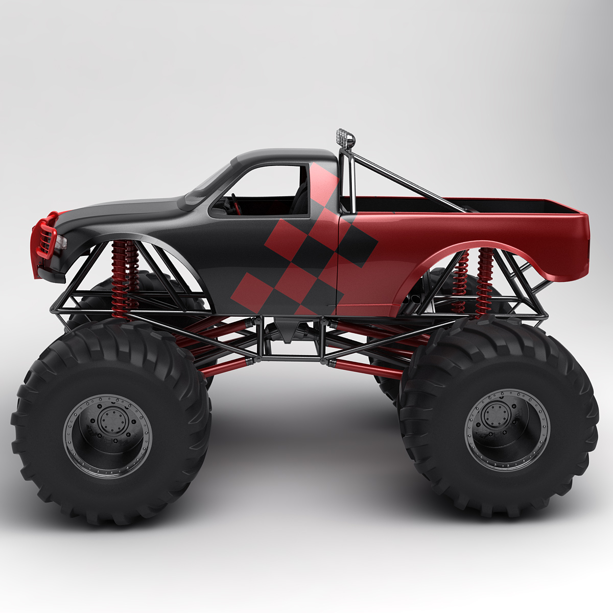 monster truck 3d model
