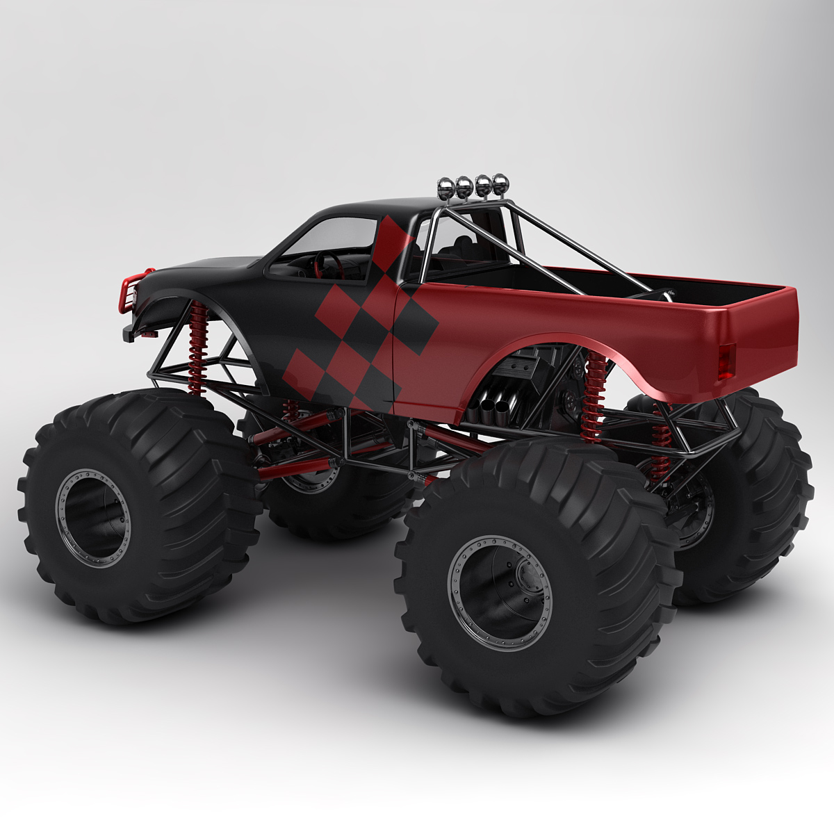 monster truck 3d model