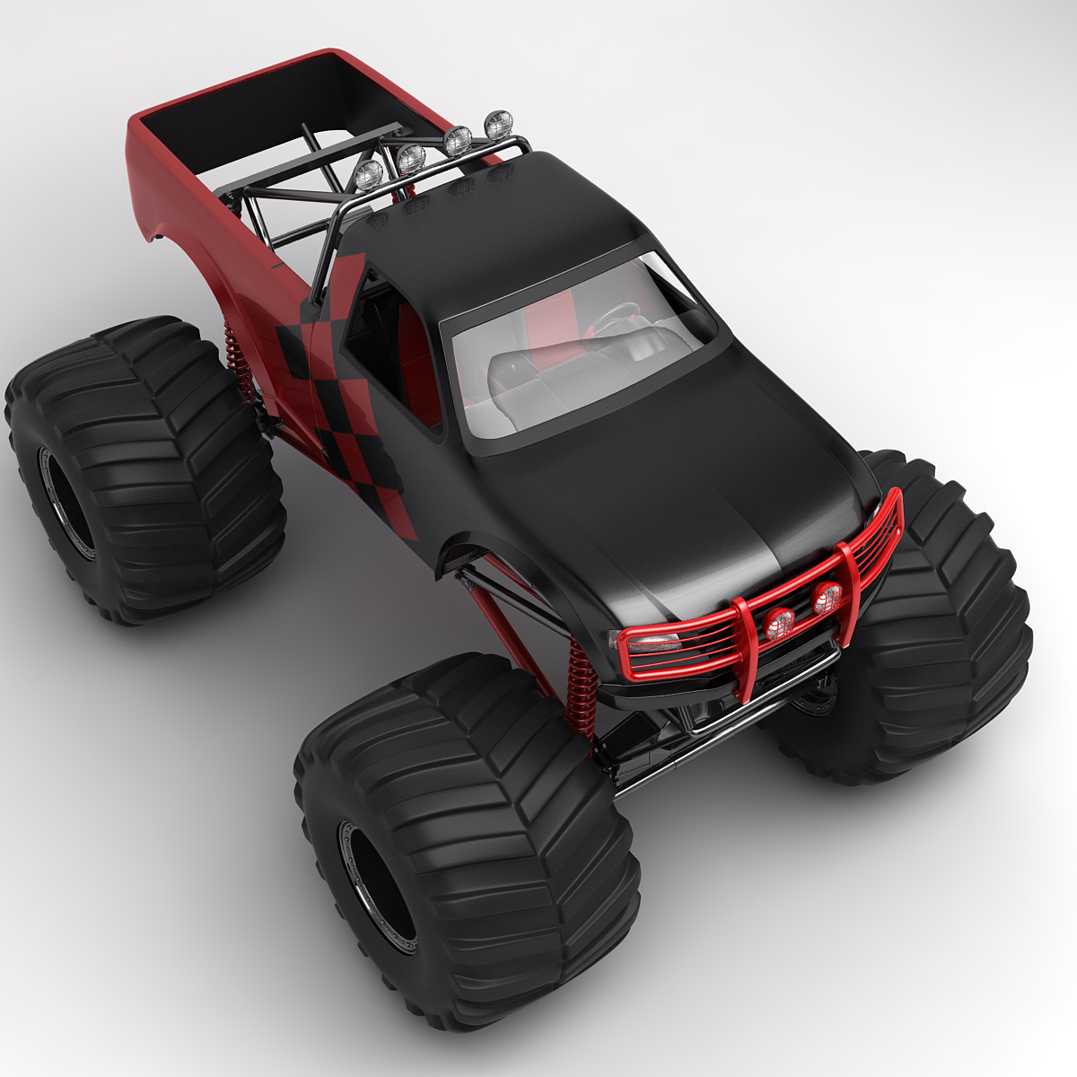 monster truck 3d model