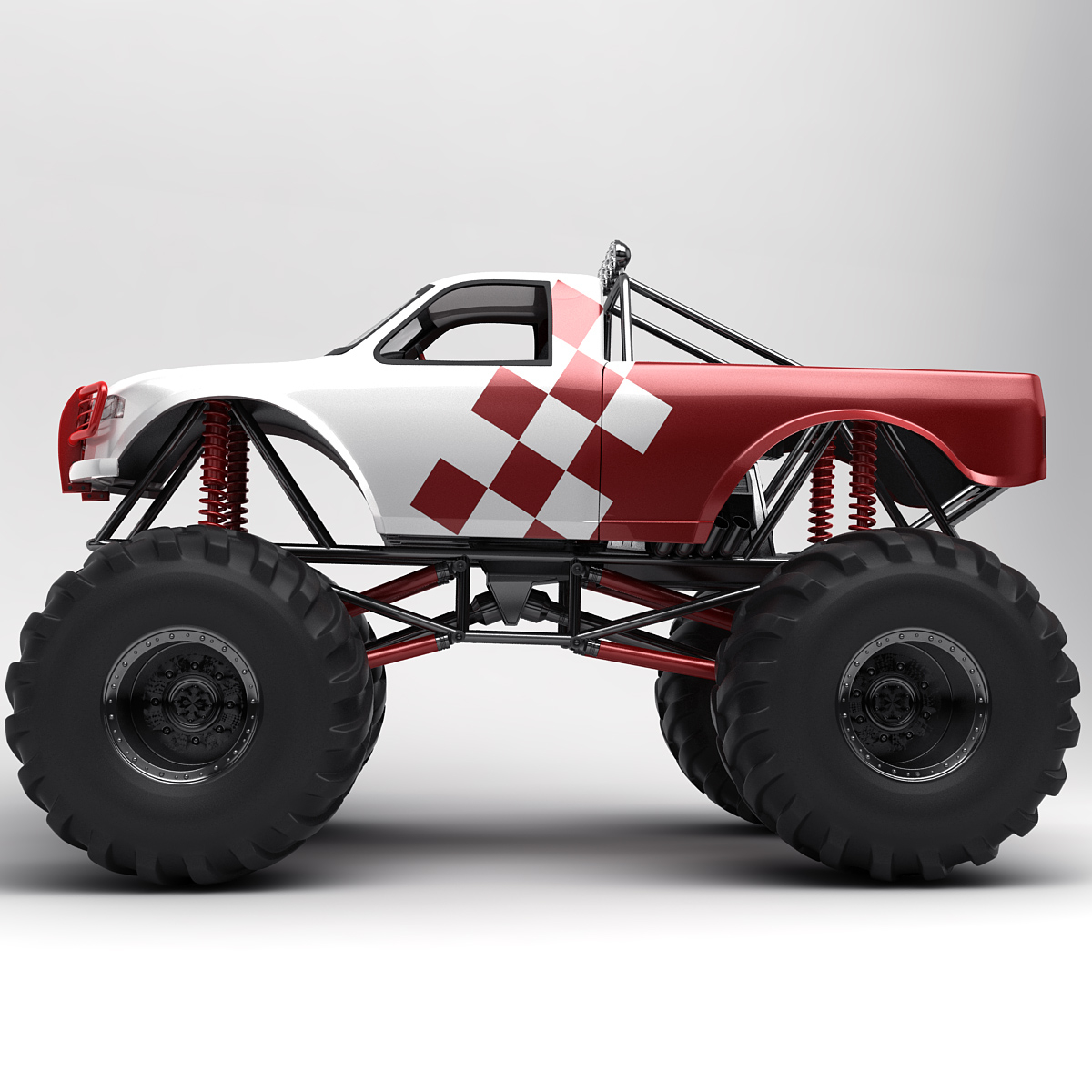 monster truck 3d model