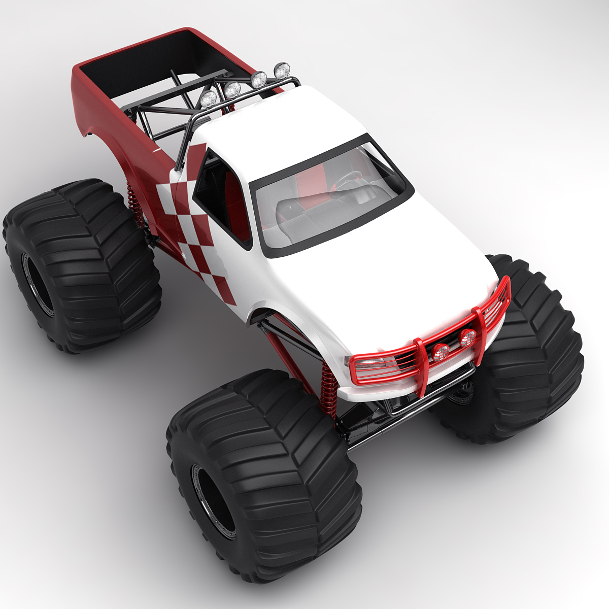 monster truck 3d model