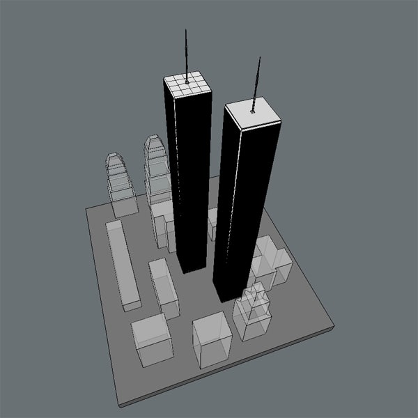 world trade 3d model