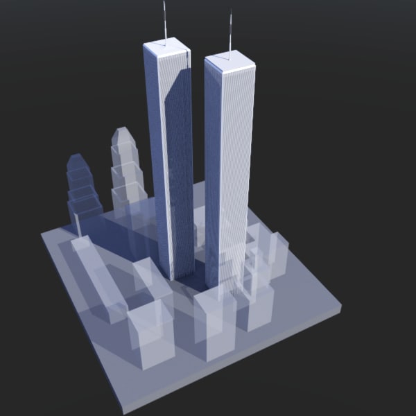 world trade 3d model