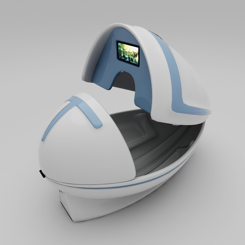 spa capsule 3d model
