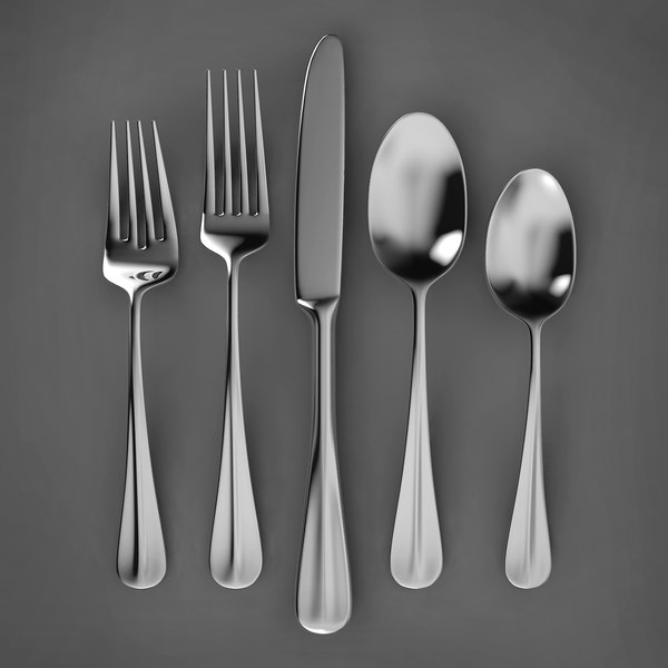 flatware silverware dining 3ds