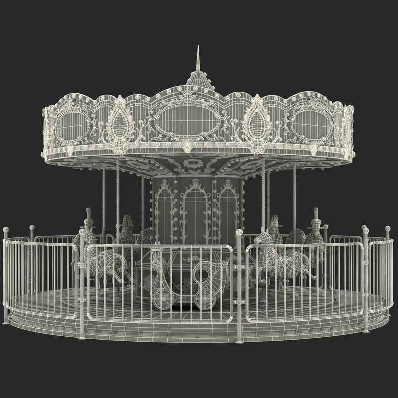 carousel 3d model