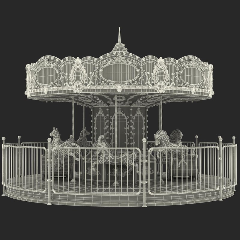 carousel 3d model