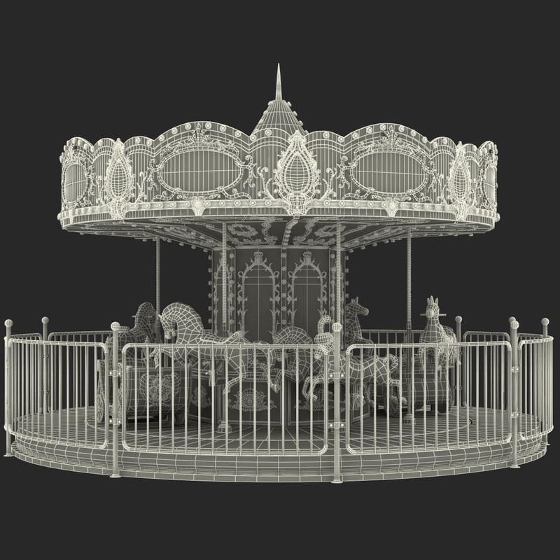 carousel 3d model