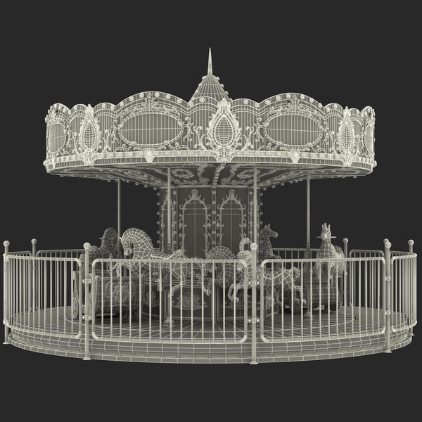 carousel 3d model