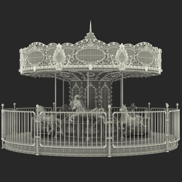 carousel 3d model