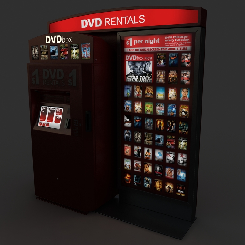 3d model dvd vending machine