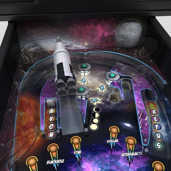 pinball machine 3d max