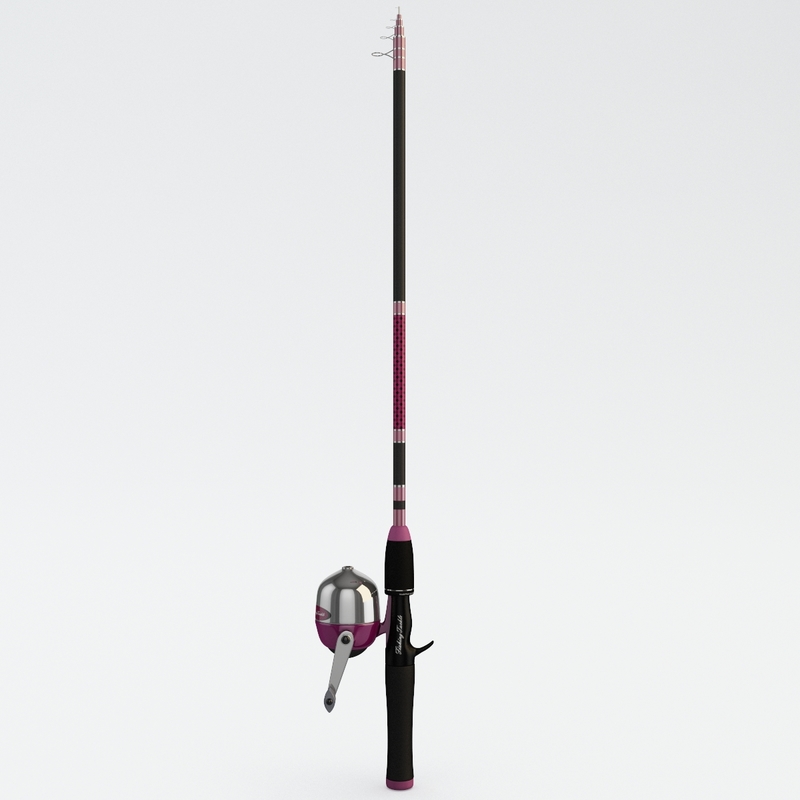 fishing rod 3d model