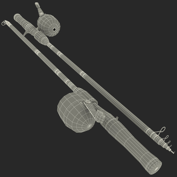 fishing rod 3d model