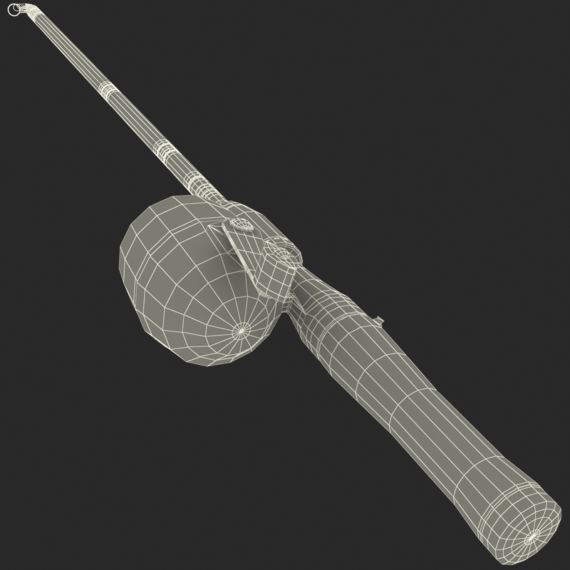 fishing rod 3d model