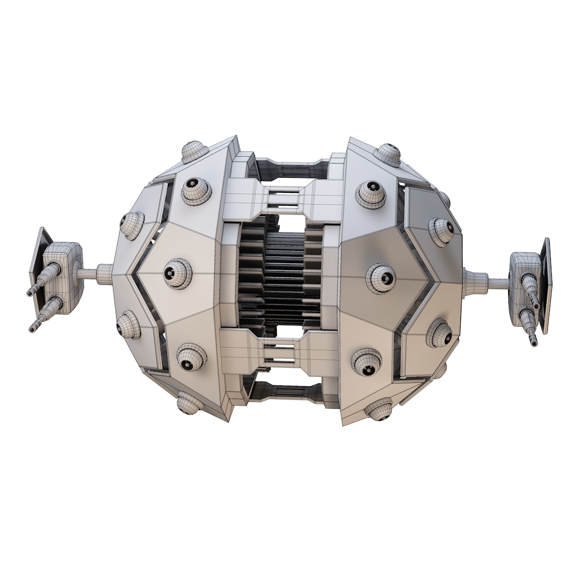 flying robot rig 3d model