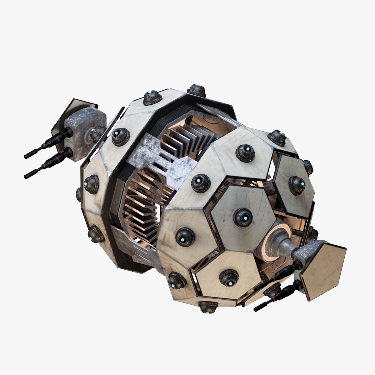 flying robot rig 3d model