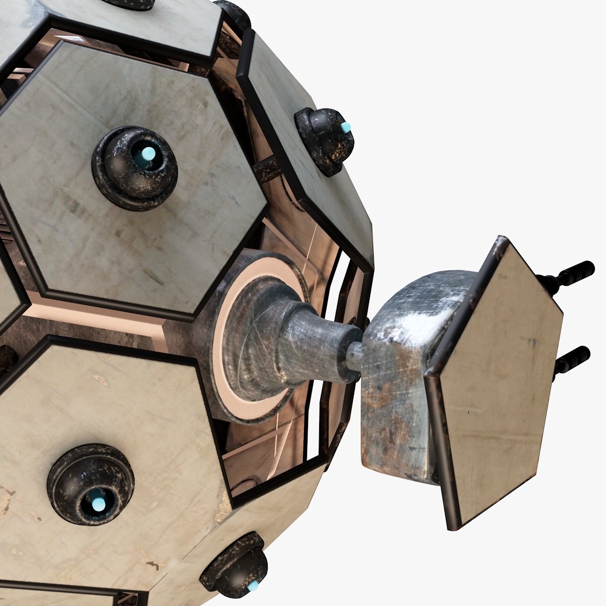 flying robot rig 3d model