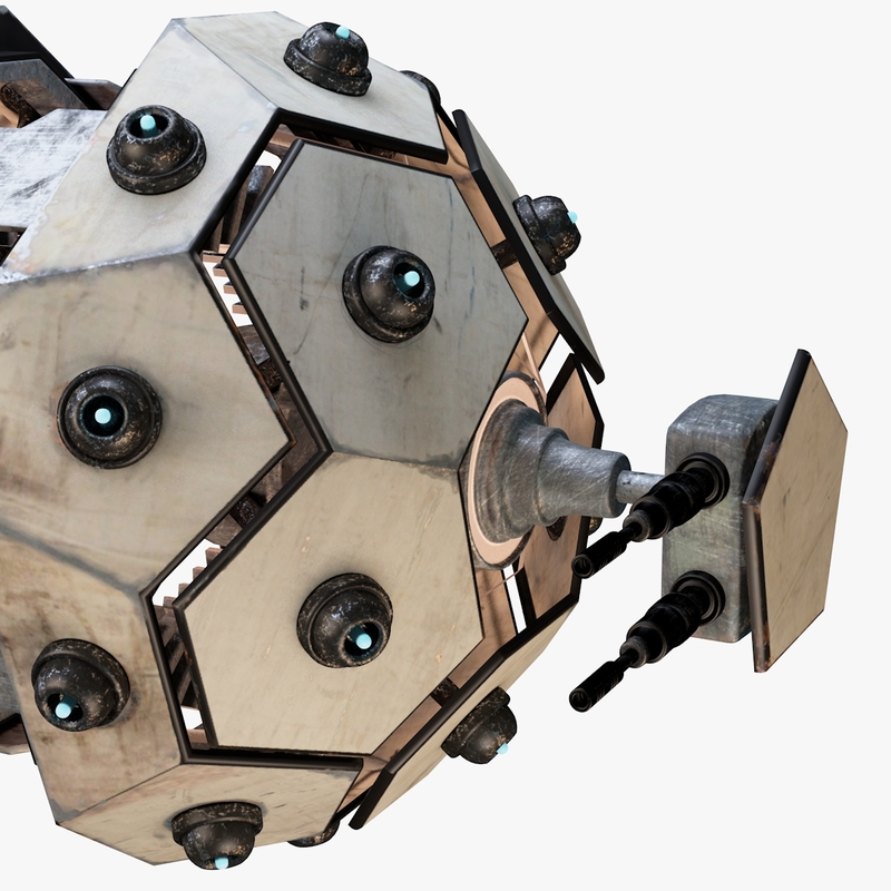 flying robot rig 3d model