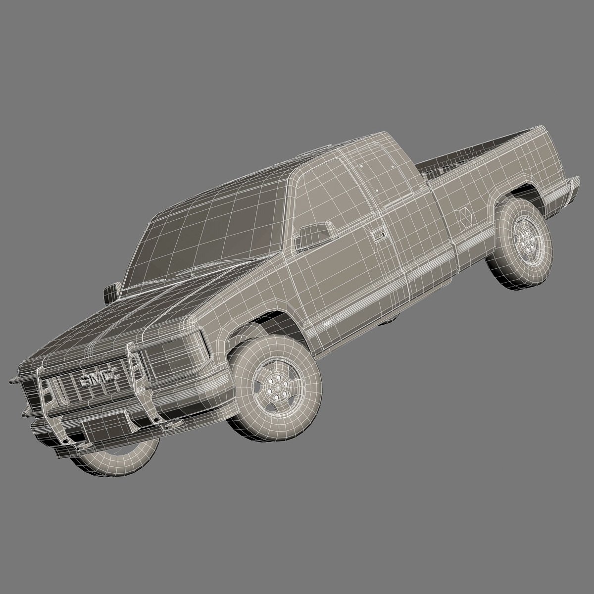 3d model 1995 gmc sierra