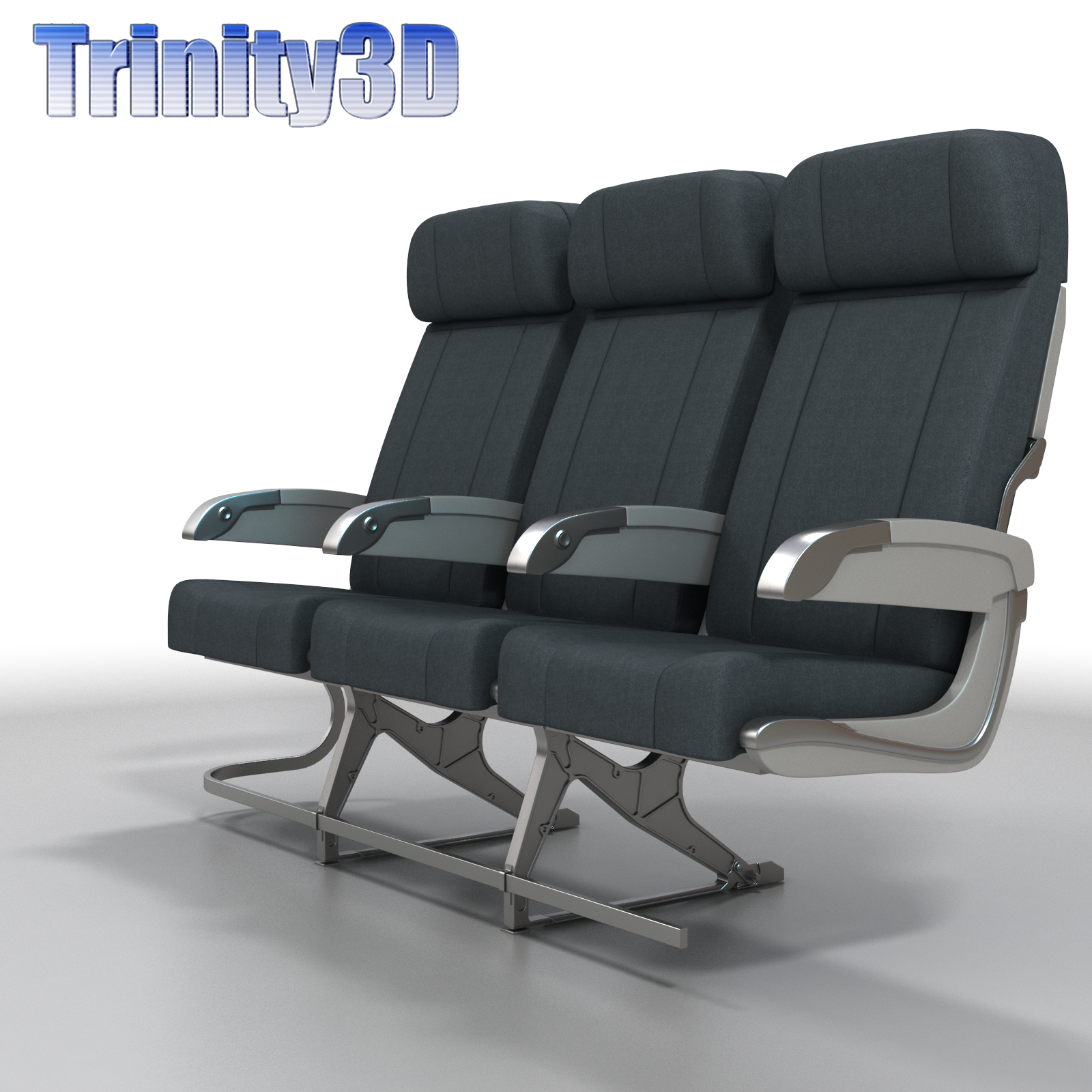 airline chairs 3d model