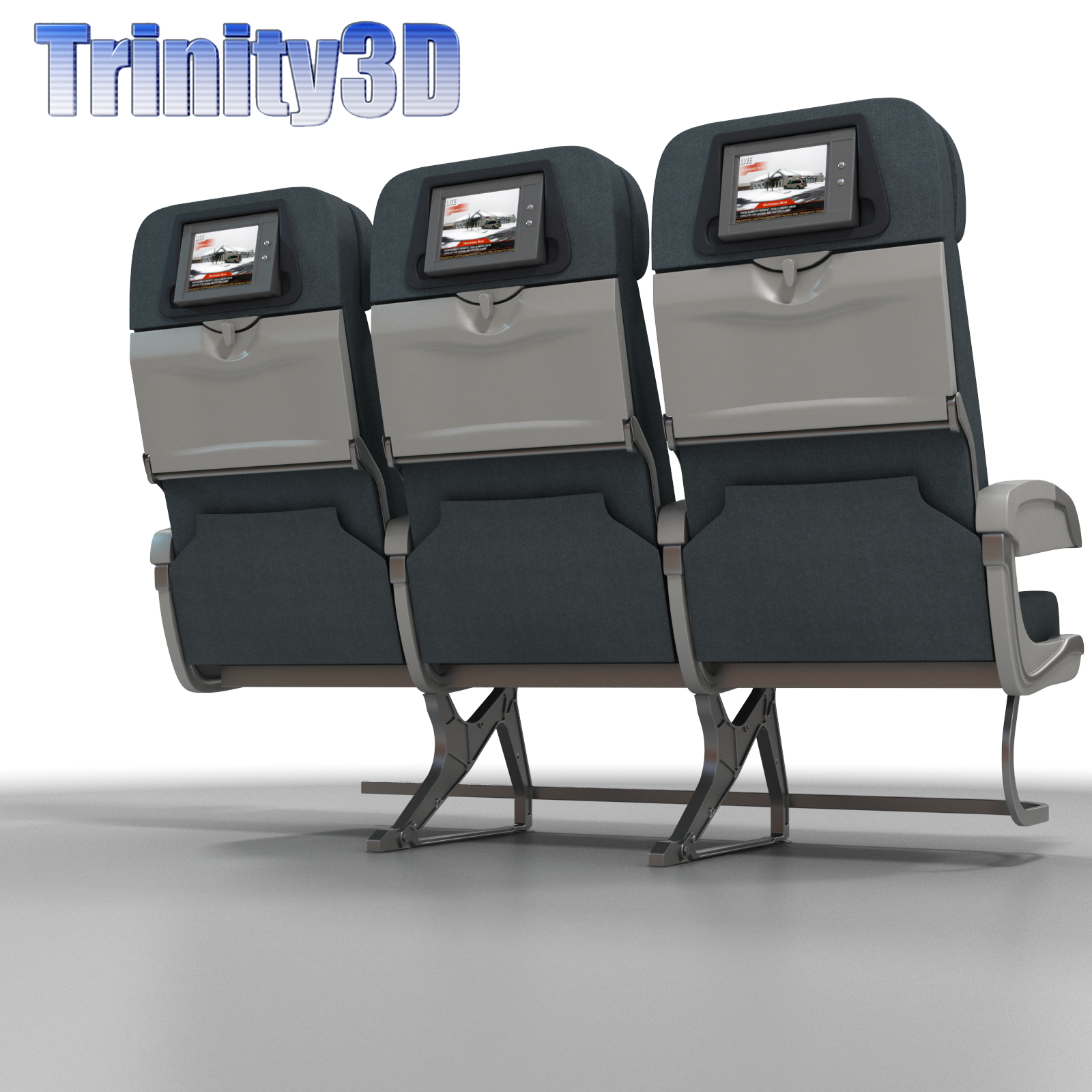 airline chairs 3d model