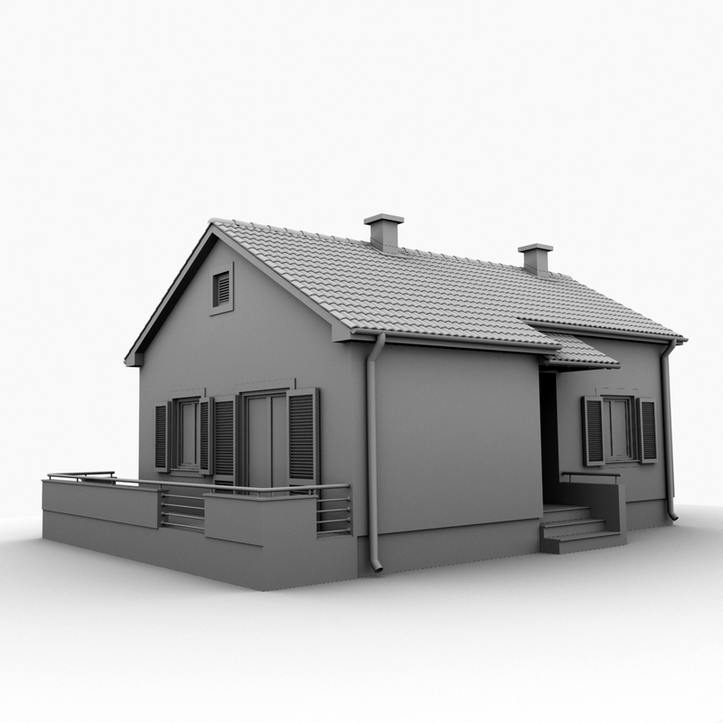 house roof 3d model