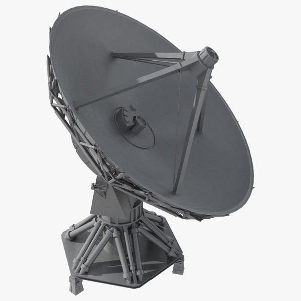 3d satellite dish