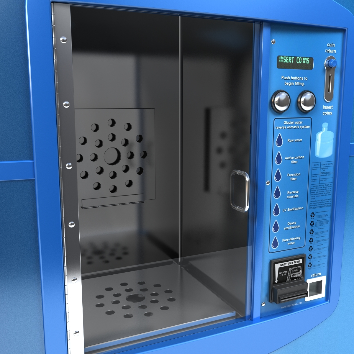 water vending machine 3d model